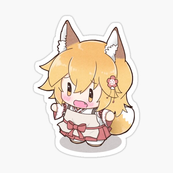 "Chibi Senko-san | Sewayaki Kitsune no Senko-san" Sticker von Ozairkid ...