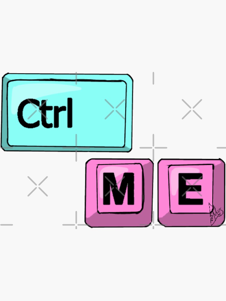 "Ctrl Me" Sticker for Sale by Your-redplanet | Redbubble