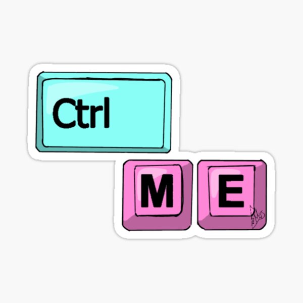 "Ctrl Me" Sticker for Sale by Your-redplanet | Redbubble