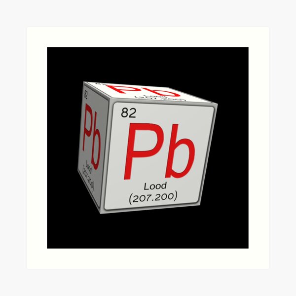 "Chemical periodic table style tile Pb Lood - Nederlands / Vlaams ...