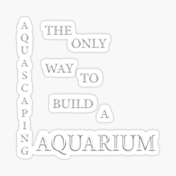 "Aquascape Aquarium Aquascaping Aquaristik Hobby" Sticker by Naohiro ...