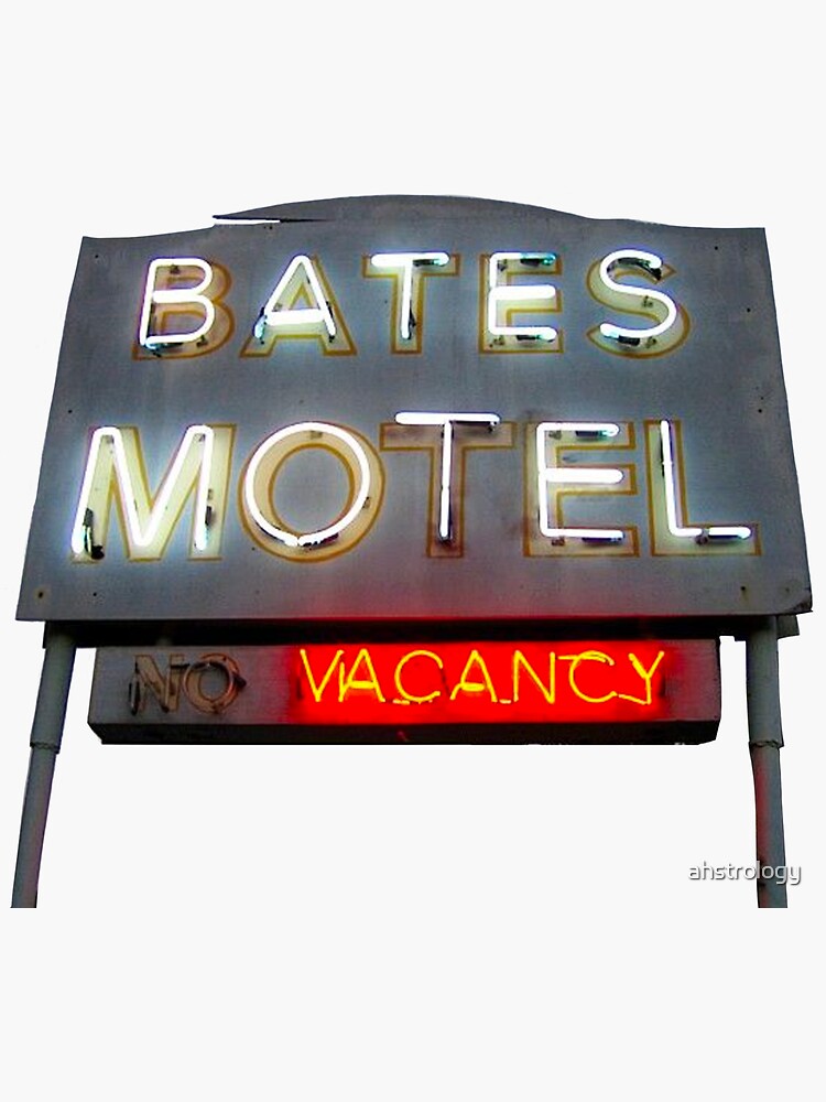 "Bates Motel" Sticker for Sale by ahstrology | Redbubble