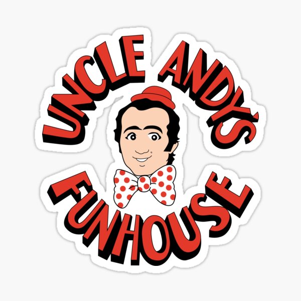 "Uncle Andy's Funhouse" Sticker for Sale by colemanb | Redbubble