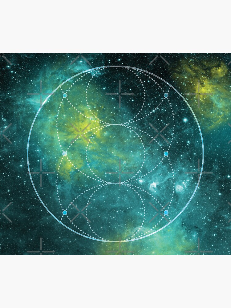 "Piscis Eye Trinity Symbol in Space" Sticker for Sale by SignalControl ...