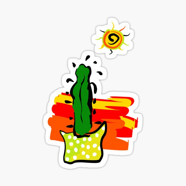 "Mexican Style Cactus" Sticker by Dilito4 | Redbubble