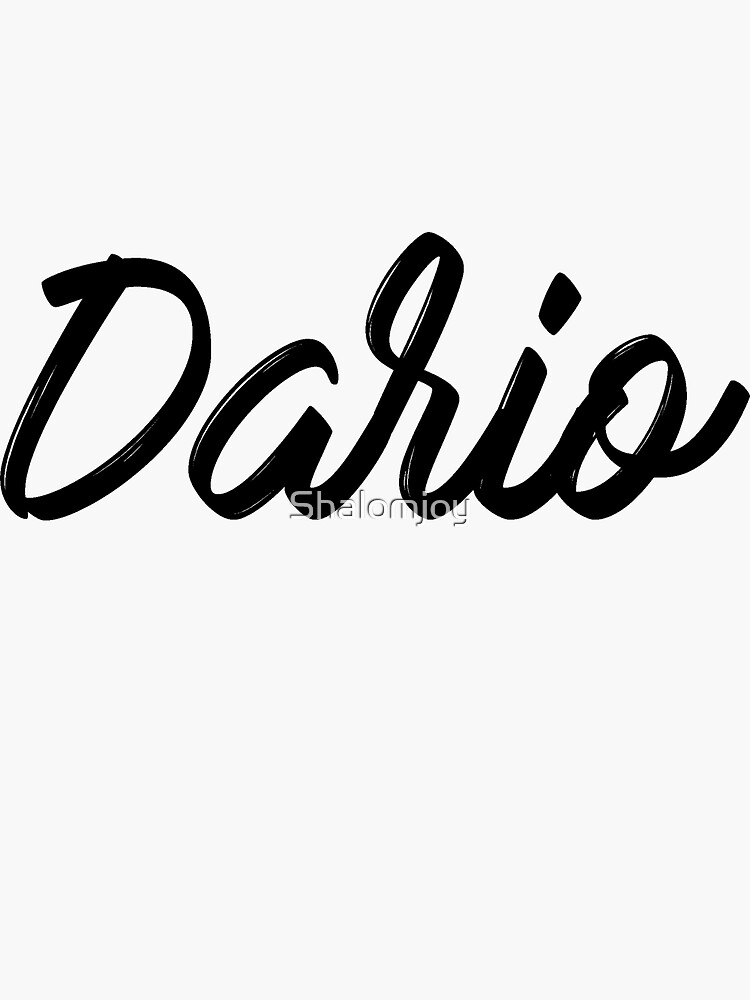 "Dario" Sticker for Sale by Shalomjoy | Redbubble