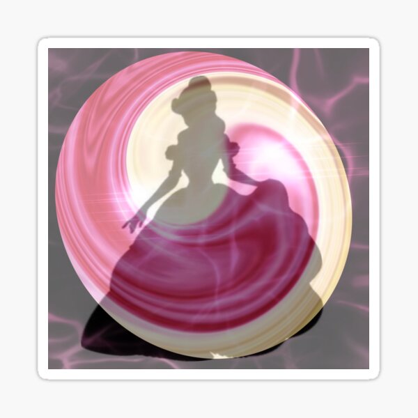 "Pink swirl princess silhouette " Sticker for Sale by Kavie1970 | Redbubble