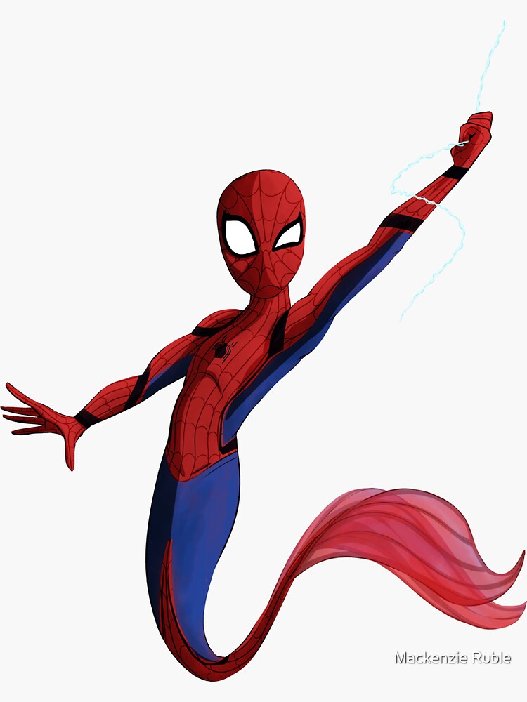 "Mermay- Spider Maid" Sticker for Sale by mkruble-art | Redbubble