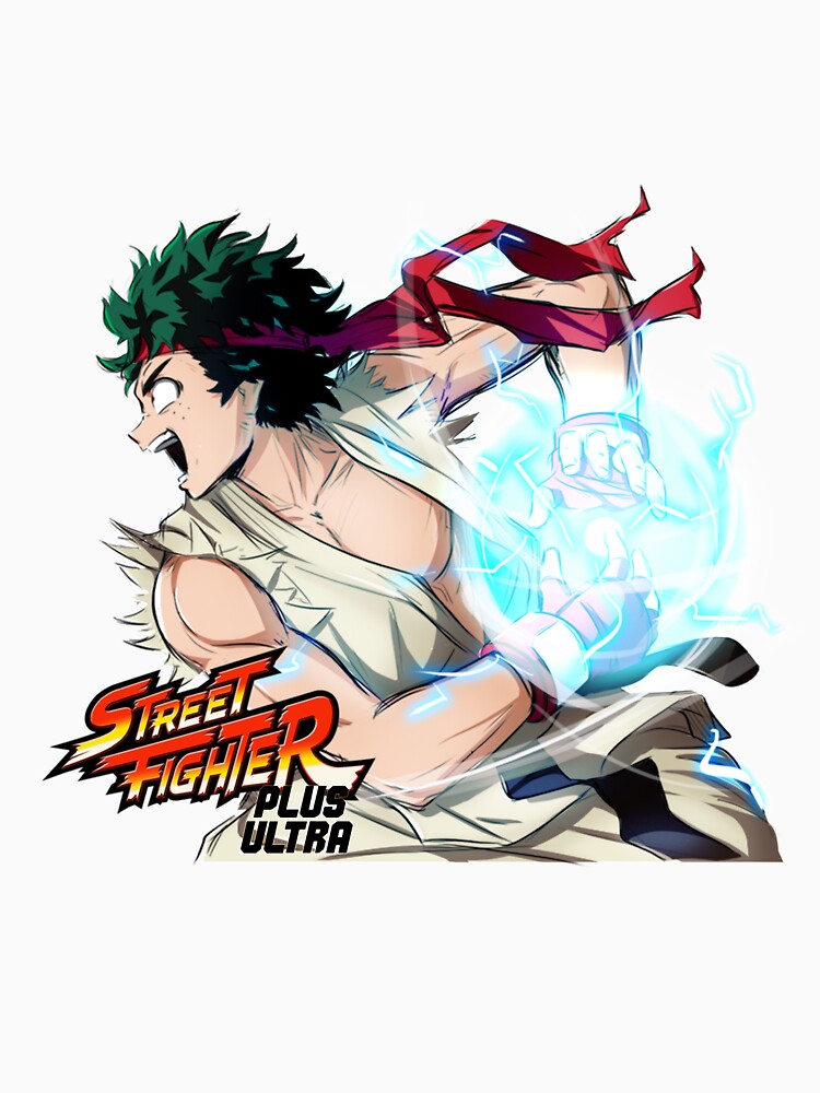 "Midoriya x Ryu/MHA x SF Crossover Art Extras" T-shirt for Sale by ...