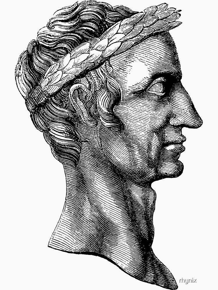 "Julius Caesar" Sticker for Sale by rhynix | Redbubble