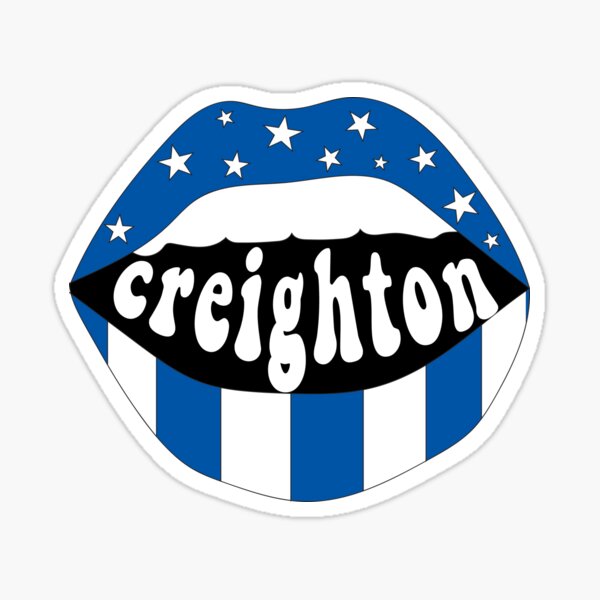 "Creighton Lips" Sticker for Sale by Jmakesart | Redbubble
