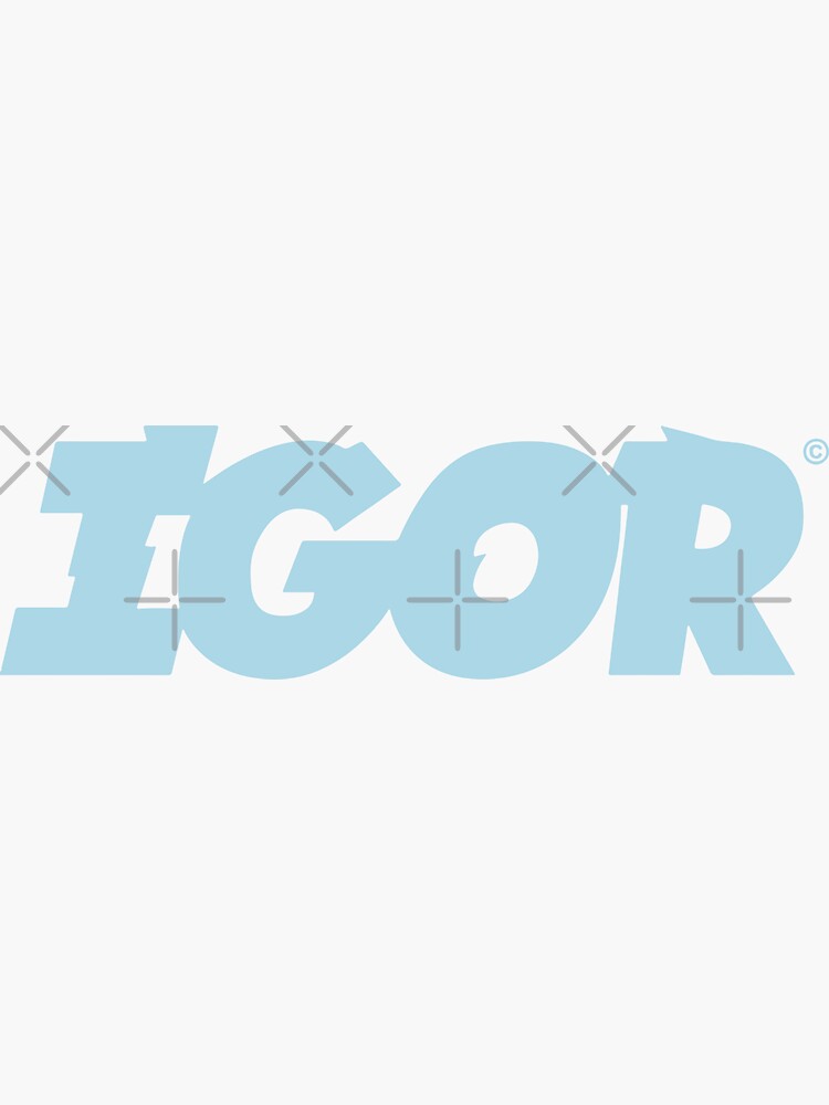 "igor blue" Sticker for Sale by odinsxn | Redbubble