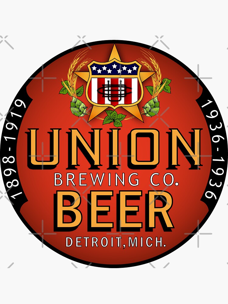 "Union Brewing Company" Sticker for Sale by screaminggoat | Redbubble