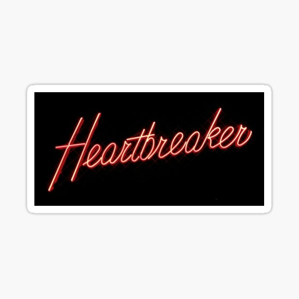 "Heart-breaker Sign" Sticker for Sale by TaterFlakes | Redbubble
