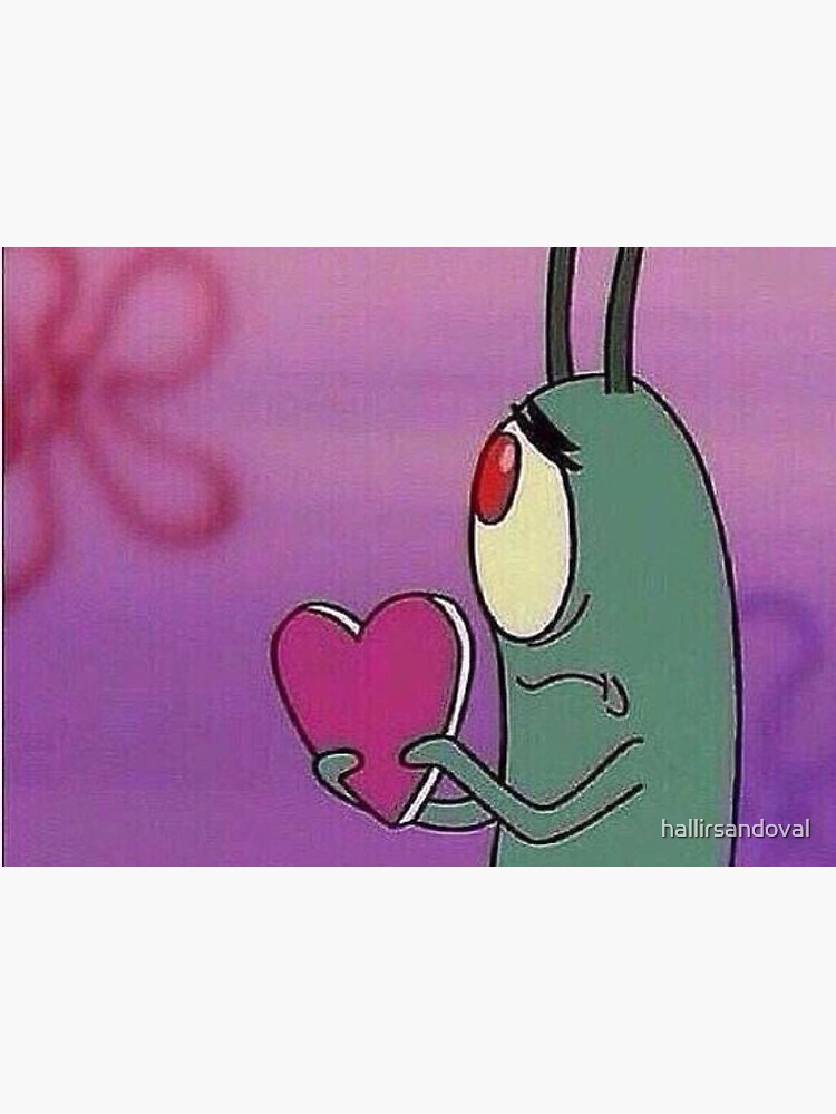 "plankton love meme" Sticker for Sale by hallirsandoval | Redbubble