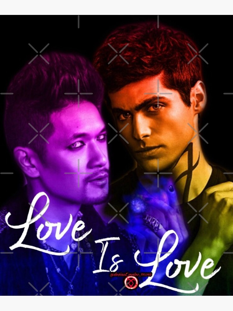 "Malec Pride Love is Love " Canvas Print by DeviantMalec | Redbubble