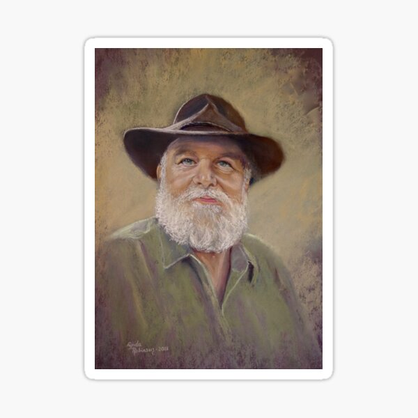 "'Portrait of Paul'" Sticker by Lyndarob | Redbubble