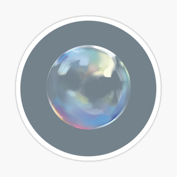 "Rainbow soap bubble " Sticker by Hrutger | Redbubble