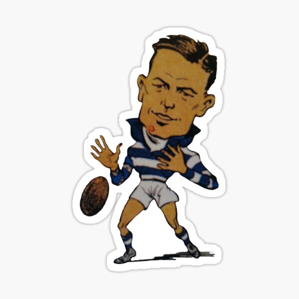 "Geelong Cats full forward " Sticker for Sale by DJWilliamsArt | Redbubble