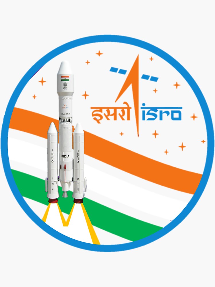 "ISRO India Rocket Tee - Indian Space Exploration Shirt" Sticker for ...