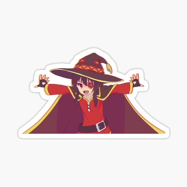 "Megumin Simple Design" Sticker for Sale by sad-square | Redbubble
