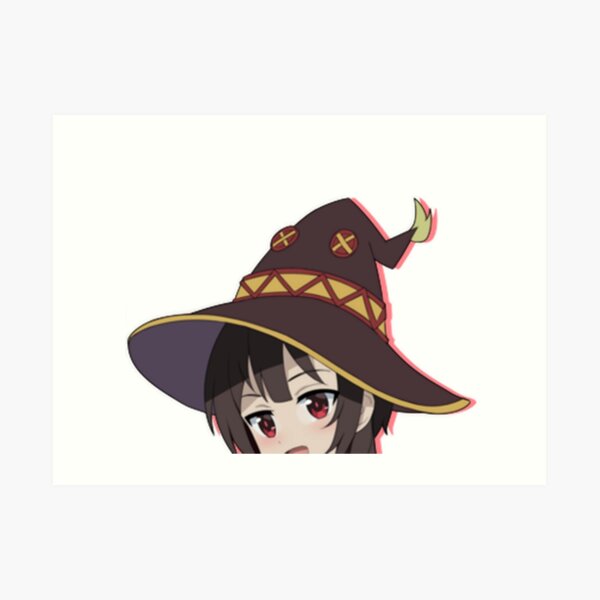 "Megumin Smug Design" Art Print for Sale by sad-square | Redbubble