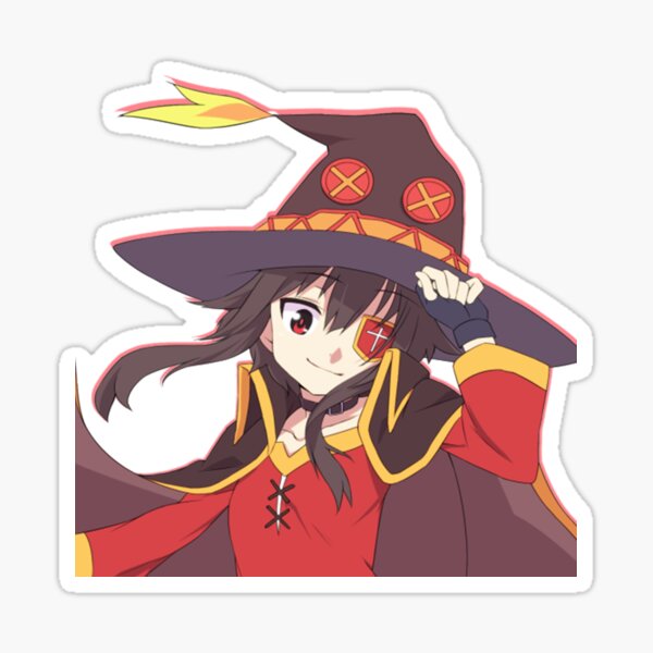"Megumin Fun Design" Sticker by sad-square | Redbubble