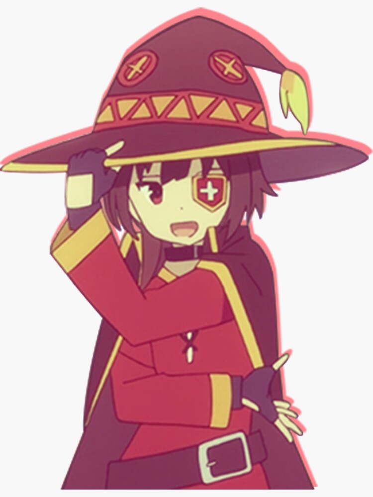 "Megumin Cute Design" Sticker for Sale by sad-square | Redbubble