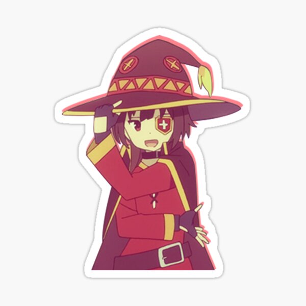 "Megumin Cute Design" Sticker for Sale by sad-square | Redbubble