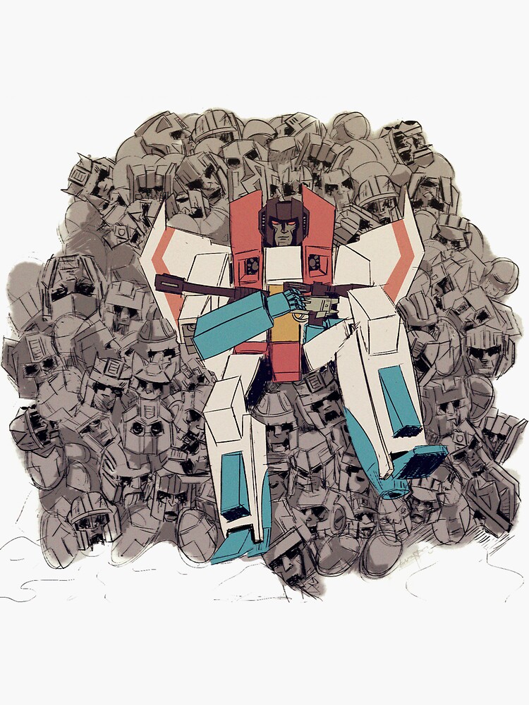 "Starscream" Sticker by iennisita | Redbubble