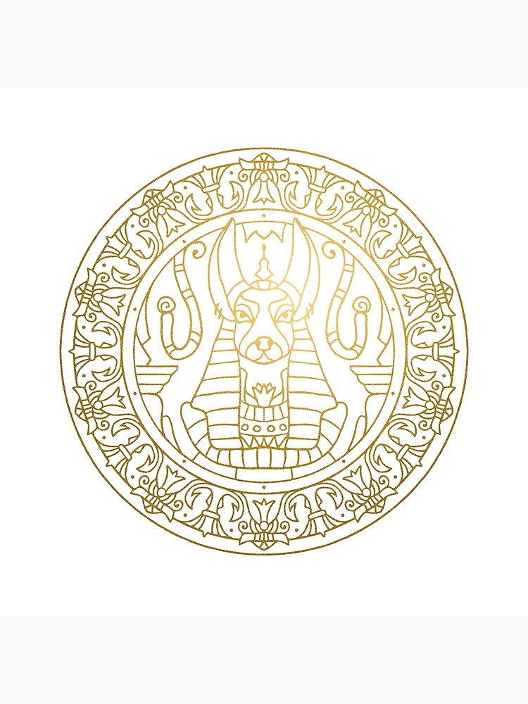 "Anubis Mandala - Egypt" Poster by Art-Frankenberg | Redbubble