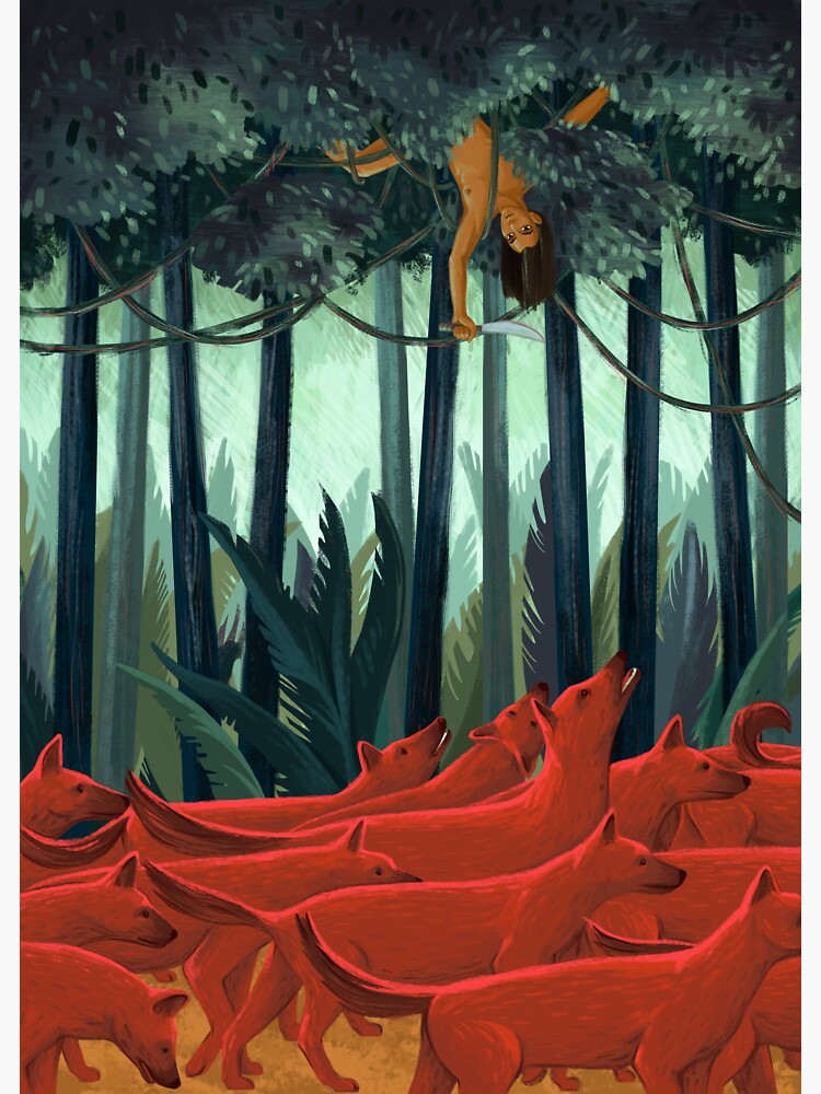 "Red Dogs" Sticker for Sale by beesants | Redbubble