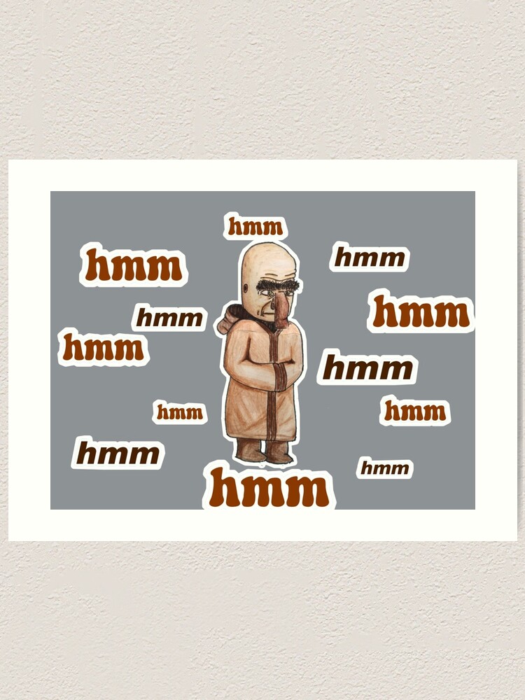 "MINECRAFT VILLAGER HMM - transparent background" Art Print for Sale by ...