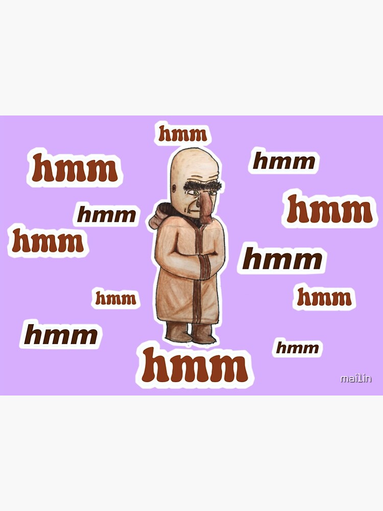 "MINECRAFT VILLAGER HMM - pastel purple background" Art Print for Sale ...