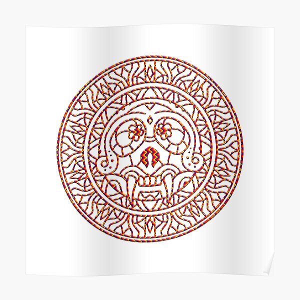 "Vampire Skull Mandala" Poster for Sale by Art-Frankenberg | Redbubble
