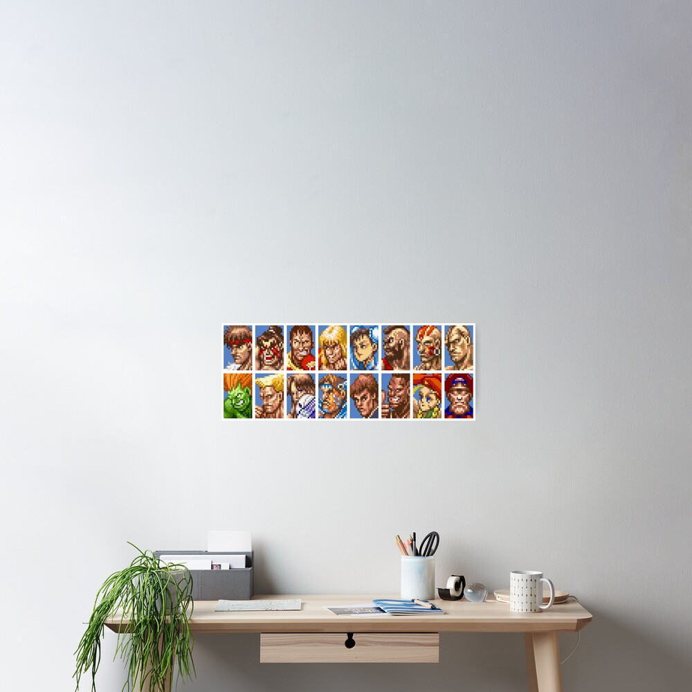 "Super Street Fighter II - Character Select" Poster for Sale by ...