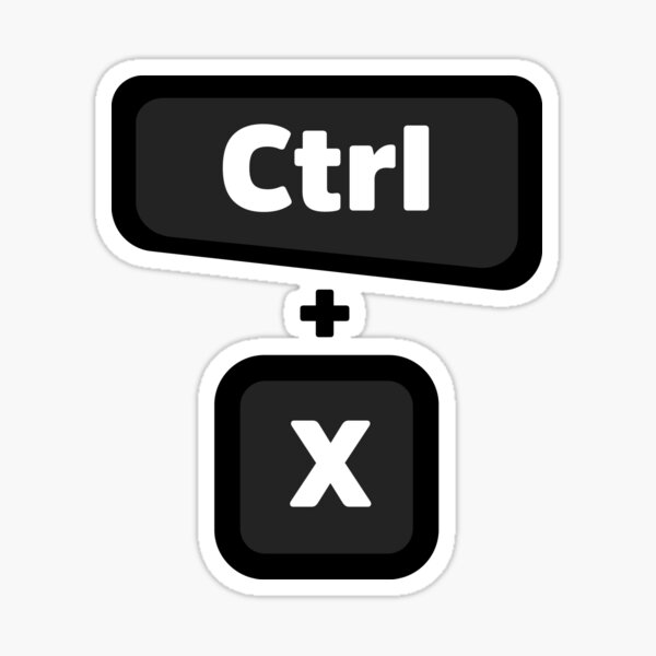 "Ctrl + X - Computer Programming - Light Color" Sticker by springforce ...
