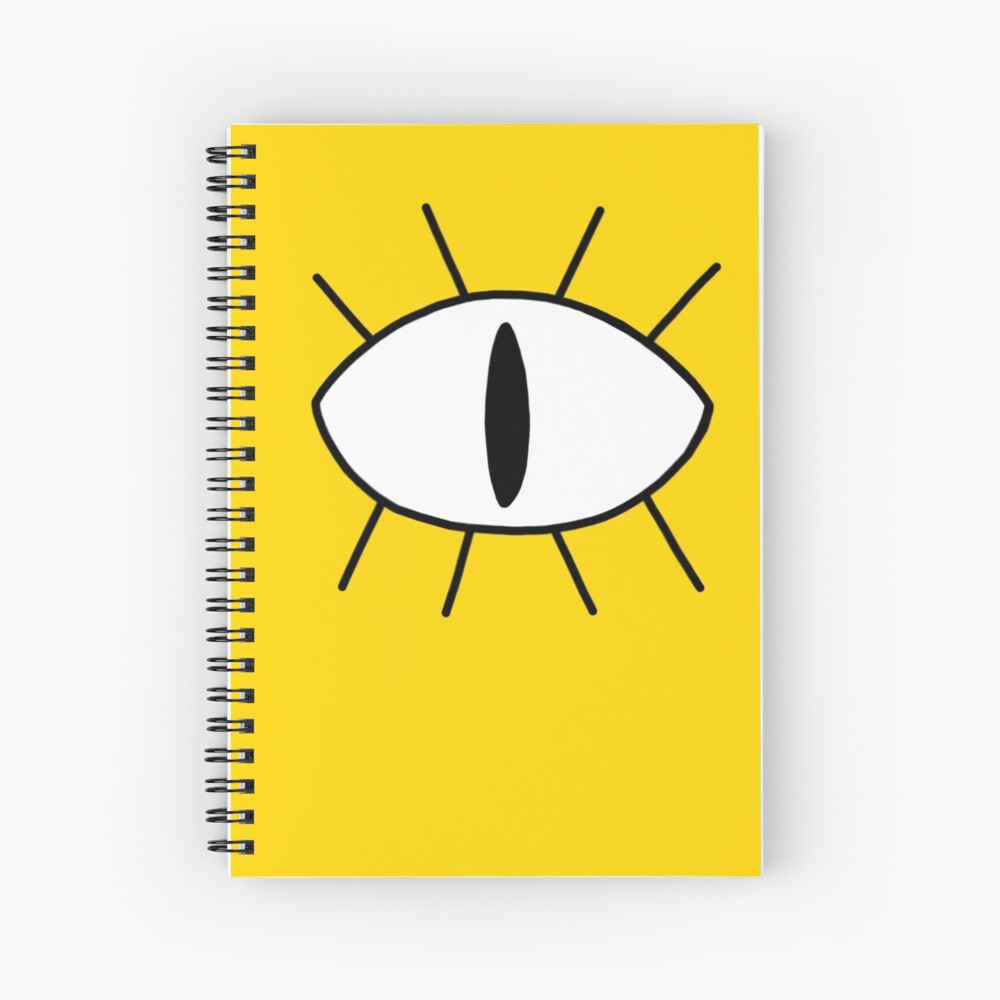 "Bill Cipher Eye" Spiral Notebook by bambi-drawings | Redbubble