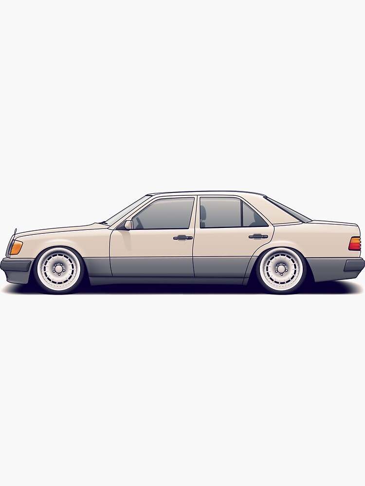 "W124" Sticker for Sale by philipackermann | Redbubble