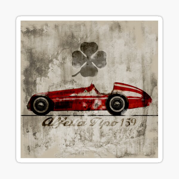 "Formula One old school Alfa Romeo Alfetta 159" Sticker for Sale by ...