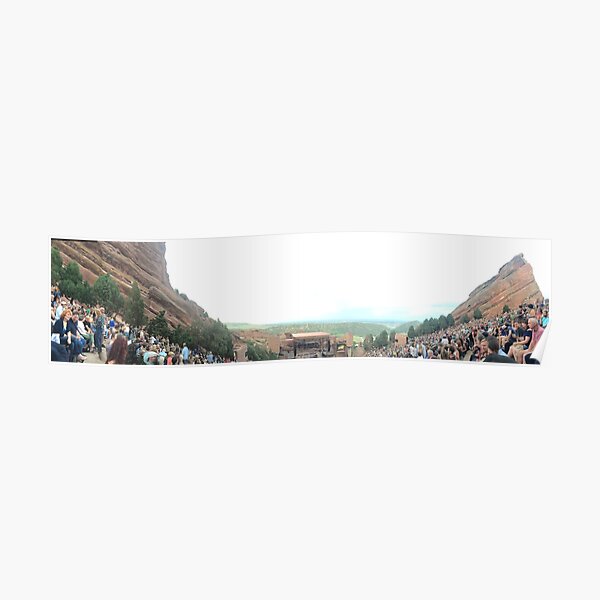 "Red Rocks Amphitheatre Panorama " Poster for Sale by BeccaC27 | Redbubble