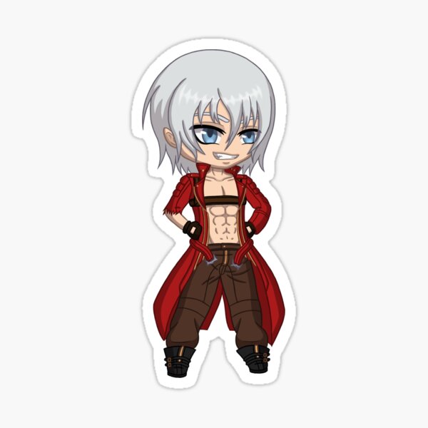 "DMC3 Dante Chibi" Sticker for Sale by Sabi-Cat | Redbubble