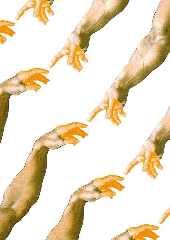 "hands michelangelo " by H Bridge | Redbubble