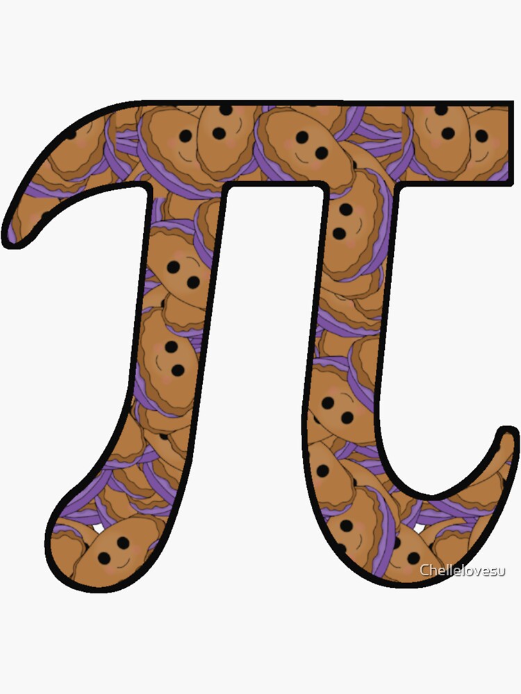 "happy pi" Sticker by Chellelovesu | Redbubble