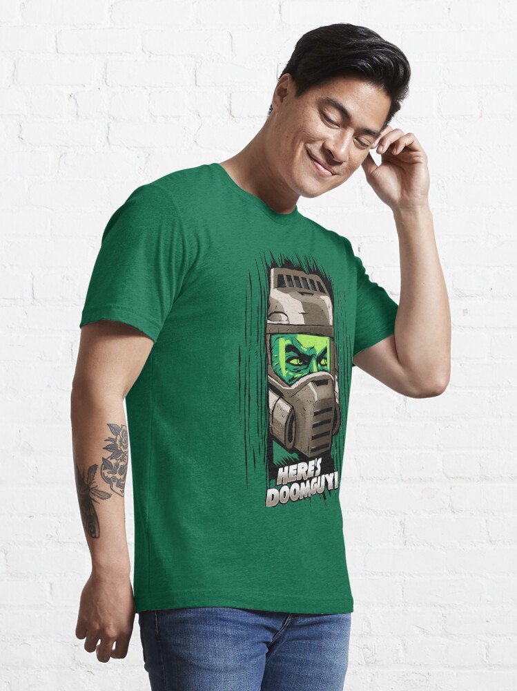 "Here's Doomguy!" T-shirt for Sale by DemonigoteCamis | Redbubble ...