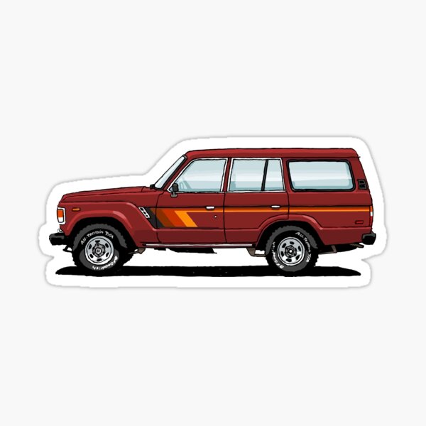 "Toyota Land Cruiser FJ60 Illustration" Sticker for Sale by ChaseBig ...