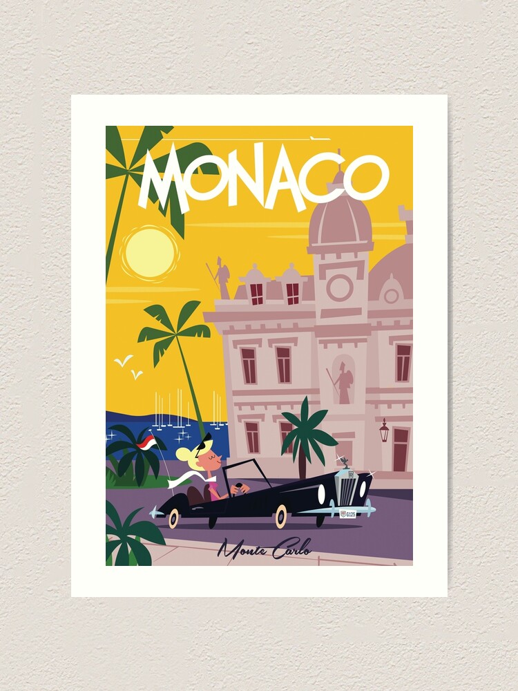 "Monaco poster" Art Print for Sale by GAGodel | Redbubble