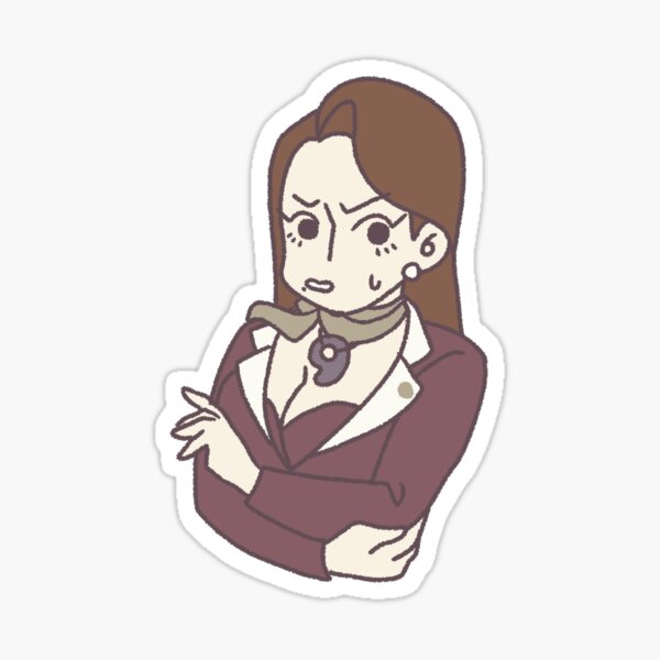"Concerned Mia" Sticker for Sale by pbnjfrost | Redbubble
