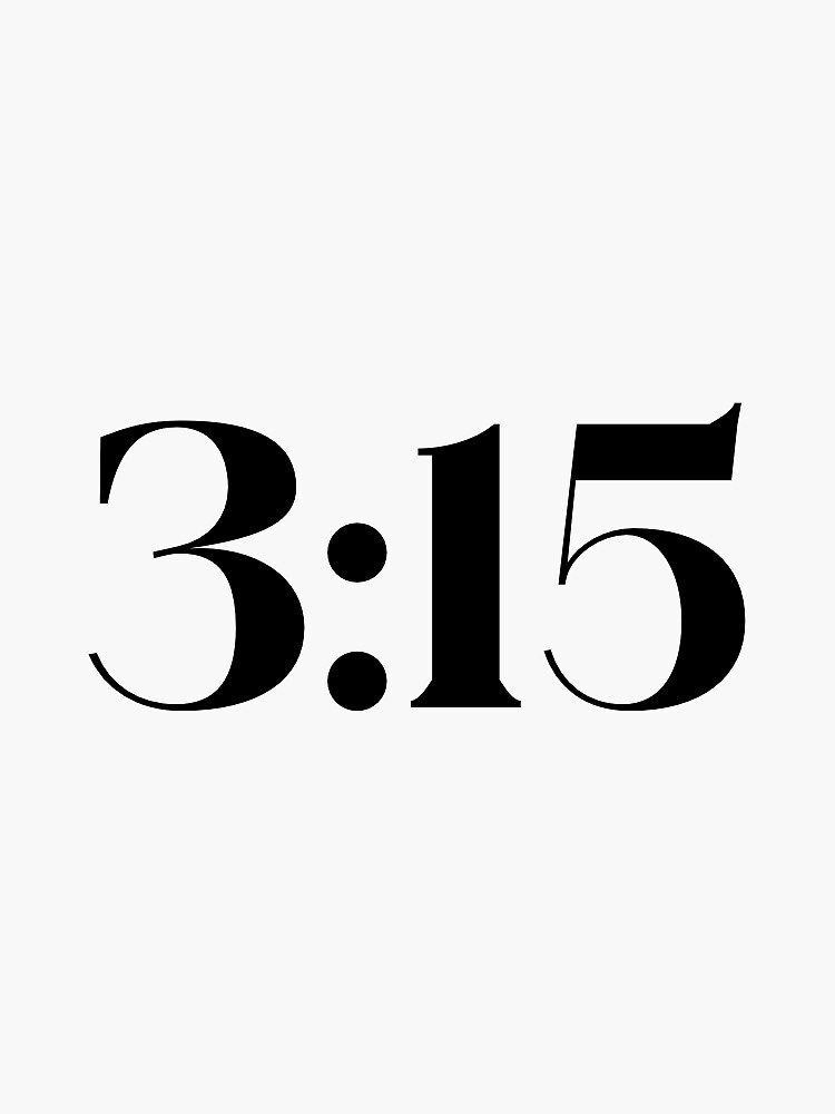 "3:15 bazzi" Sticker by danielleblack04 | Redbubble