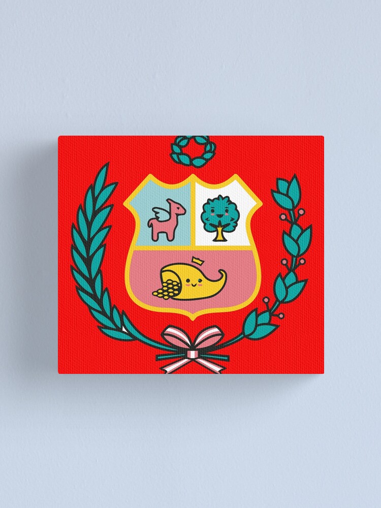 "Beautiful Peruvian Shield" Canvas Print for Sale by Luisombra | Redbubble